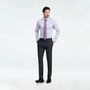 INDOCHINO Hayward Flannel Charcoal Pants - Gray