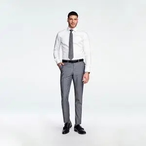INDOCHINO Hamilton Sharkskin Pants - Gray