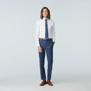 INDOCHINO Harrogate Windowpane Pants - Blue