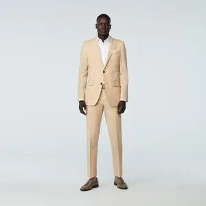 INDOCHINO Norwich Wool Stretch Suit - Sand