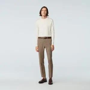 INDOCHINO Beckenham Nailhead Flannel Light Pants - Brown