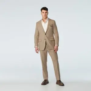 INDOCHINO Marche Wool Blend Stretch Blazer - Sand