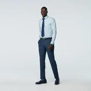 INDOCHINO Newbridge Tweed Wool Stretch Pants - Blue