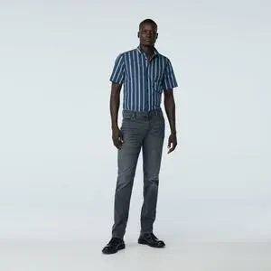INDOCHINO Neyland Soft Striped Casual Shirt - Navy