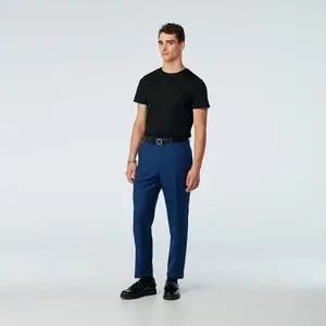 INDOCHINO Odell Wool Silk Pants - Blue