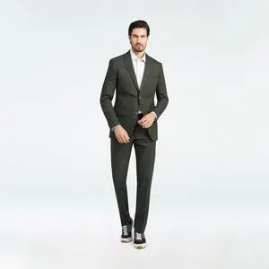 INDOCHINO Hayward Flannel Blazer - Olive