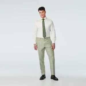 INDOCHINO Outwell Plaid Olive Pants - Green