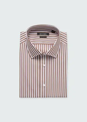 INDOCHINO Hunton Stripe Shirt - Brown