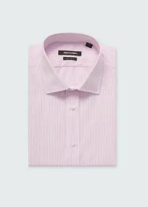 INDOCHINO Helston Anti-wrinkle Pinstripe Shirt - Pink