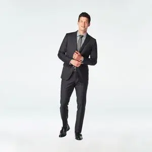 INDOCHINO Hexham Charcoal Suit - Gray