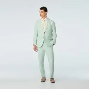 INDOCHINO Mondovi Seersucker Light Sage Blazer - Green