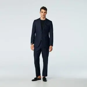 INDOCHINO Modica Herringbone Suit - Navy