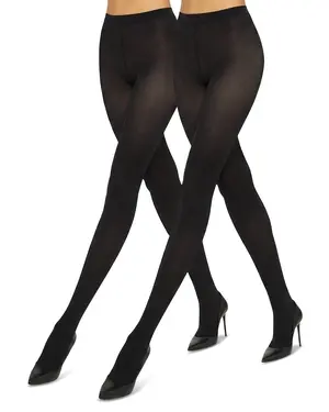 Wolford Velvet De Luxe 50 Tights Pack Of 2