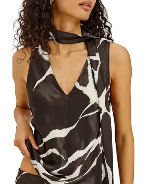 Rails Sleeveless Scarf Top - Rift