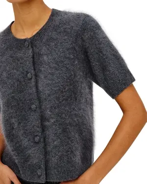 Rails Roman Wool Short Sleeve Cardigan