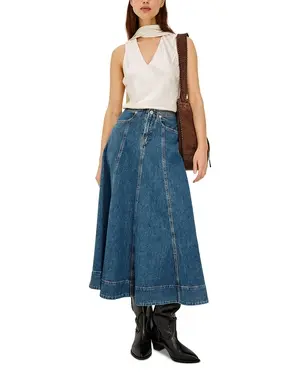 Rails Vicente Midi Jean Skirt