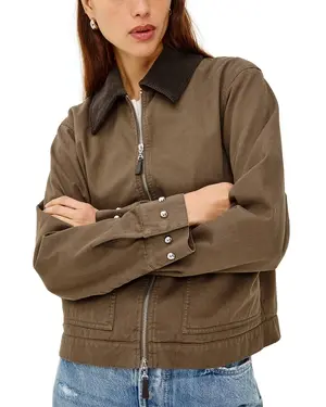 Rails Cotton Stud Trim Jacket
