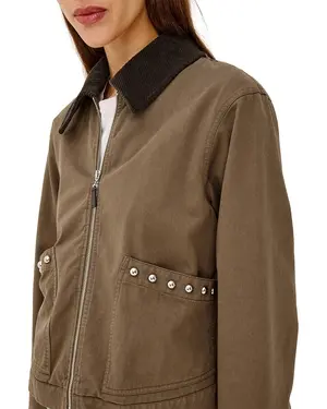 Rails Cotton Stud Trim Jacket