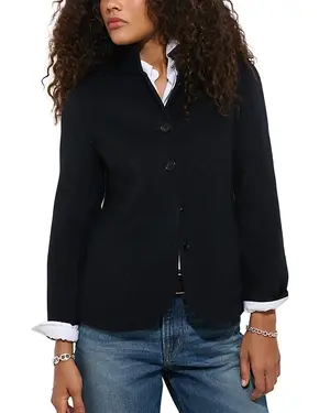 ALEX MILL Lafayette Wool Blend Jacket - Navy