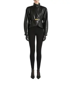 Balmain High-waisted Milano Jersey Trousers
