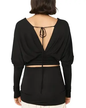 THE LINE BY K Selvie Pleated Batwing Top
