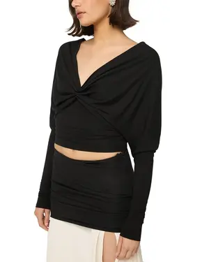 THE LINE BY K Selvie Pleated Batwing Top