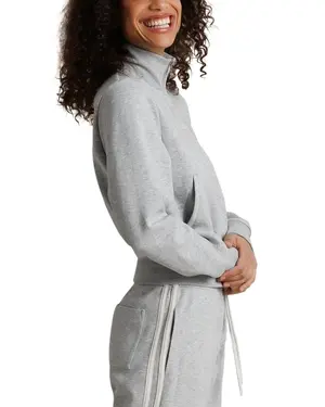 PERFECTWHITETEE Pureform Long Sleeve Cotton Stretch Track Jacket