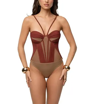 JLUXLABEL Illusion Contrast Bodysuit