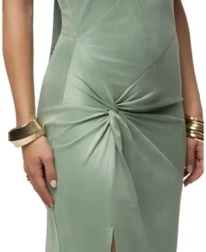 JLUXLABEL Charlotte Halter Maxi Dress - Seafoam