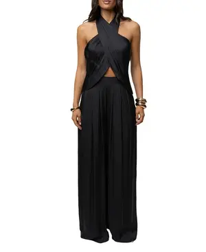 JLUXLABEL Core Form Pleated Wide-leg Trousers