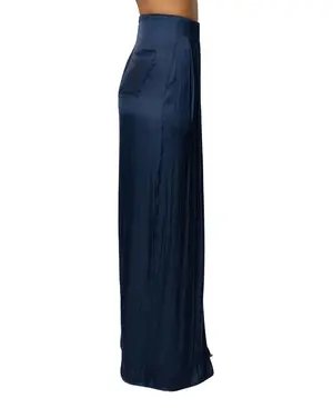 JLUXLABEL Core Form Pleated Wide-leg Trousers - Blue