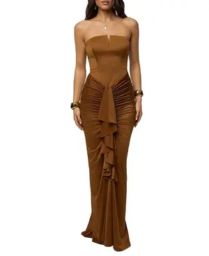 JLUXLABEL Isabella Strapless Maxi Gown