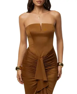 JLUXLABEL Isabella Strapless Maxi Gown