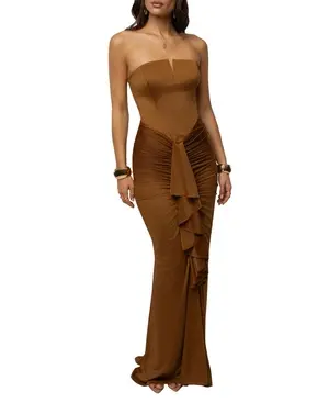 JLUXLABEL Isabella Strapless Maxi Gown