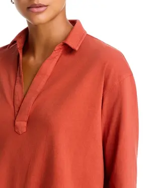Frank & Eileen Patrick Collared Sweatshirt - Clay