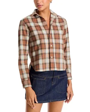 Frank & Eileen Silvio Cotton Plaid Button-up Shirt - Multi Brown Plaid
