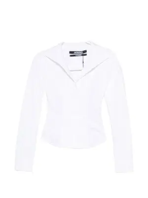 Jacquemus Cotton Shirt With Classic Collar - White