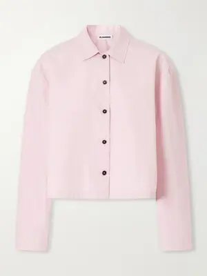 JIL SANDER Cropped Poplin Shirt