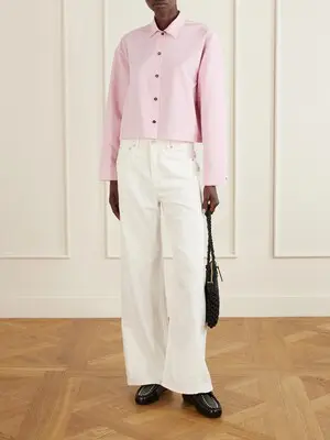 JIL SANDER Cropped Poplin Shirt