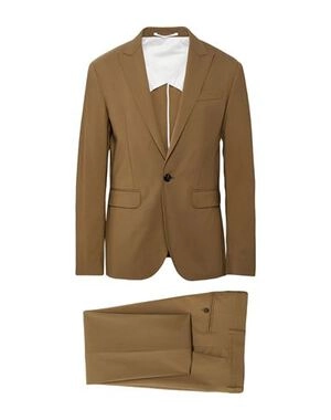 Dsquared2 Man Suit Midnight Blue Size 38 Virgin Wool, Elastane Khaki