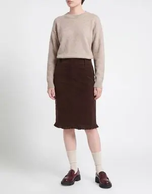 MEIMEIJ Midi Skirt Dark Size Cotton, Elastane