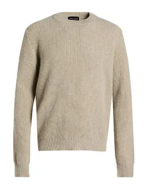 ROBERTO COLLINA Merino Wool & Cashmere Ribbed Crewneck Sweater
