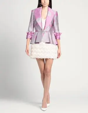 CAMILLA MILANO Floral Print Embellished Blazer