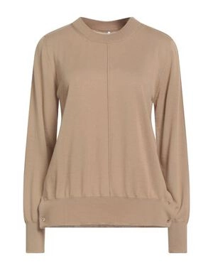 Liviana Conti Sweater Size Virgin Wool - Beige