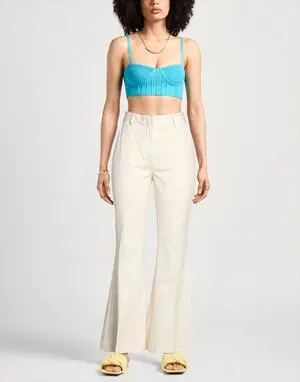 CIRCOLO 1901 Pants Cream Size Cotton, Elastane