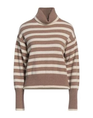 SEMICOUTURE Turtleneck Light Brown Size Cashmere, Polyamide - Beige