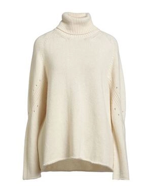 SEMICOUTURE Turtleneck Cream Size Cashmere, Polyamide - White