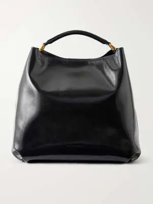 Dries Van Noten Leather Tote Bag - Black