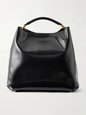 Dries Van Noten Leather Tote Bag - Black