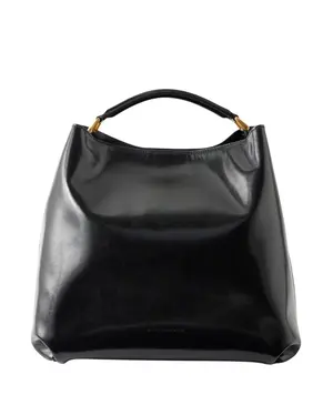 Dries Van Noten Leather Tote Bag - Black